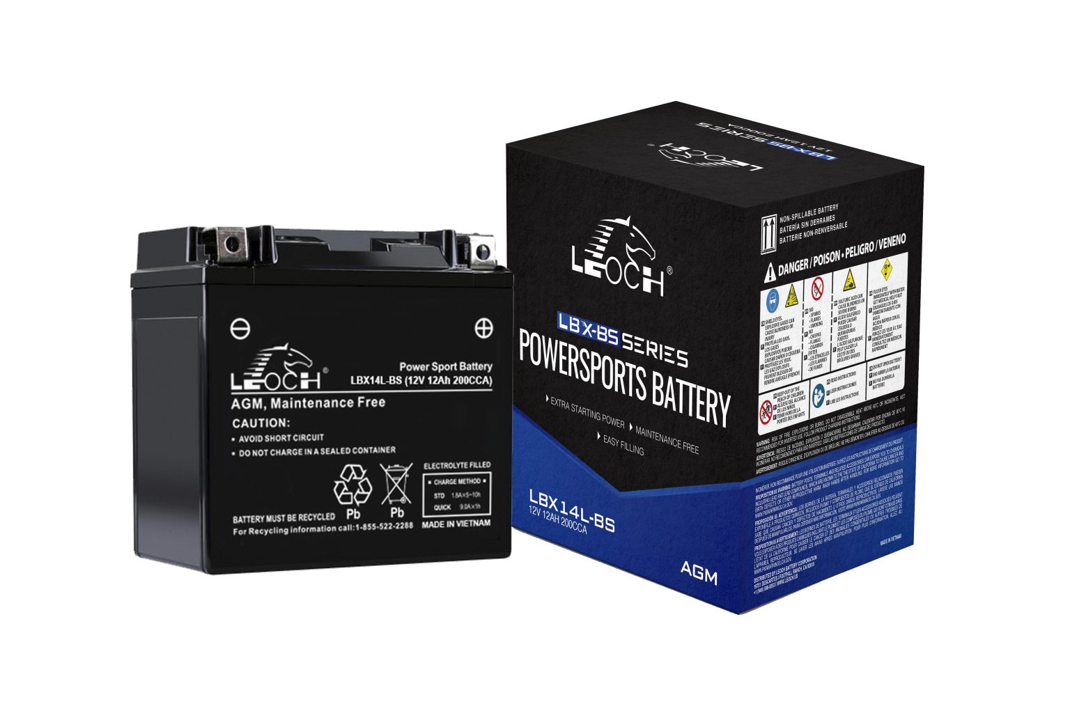 High Performance Dry Charge AGM Powersports Batteries - LEOCH® Americas
